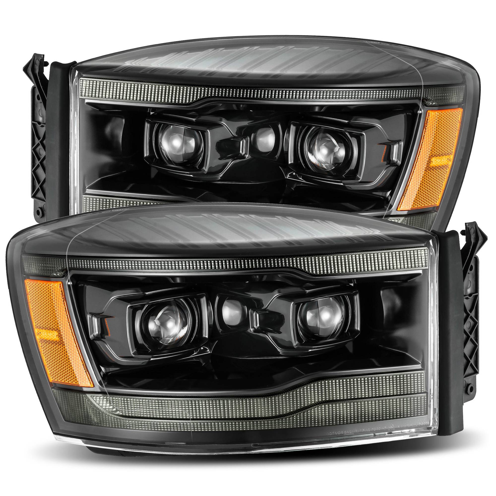 AlphaRex 06 08 Dodge Ram LUXX Series LED Projector Headlights